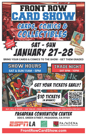 Front Row Card Show | Las Vegas Pasadena Cards, Comic Books & Pokemon