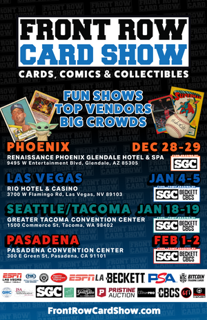 Front Row Card Show | Sports Cards TCG Pokemon Comic Books Autographs