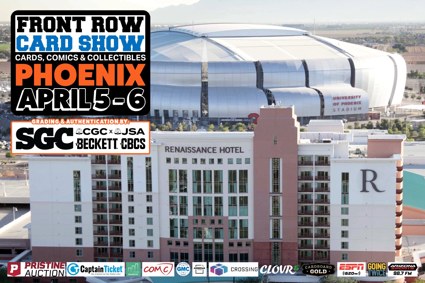 Front Row Card Show | Sports Cards TCG Pokemon Comic Books Autographs