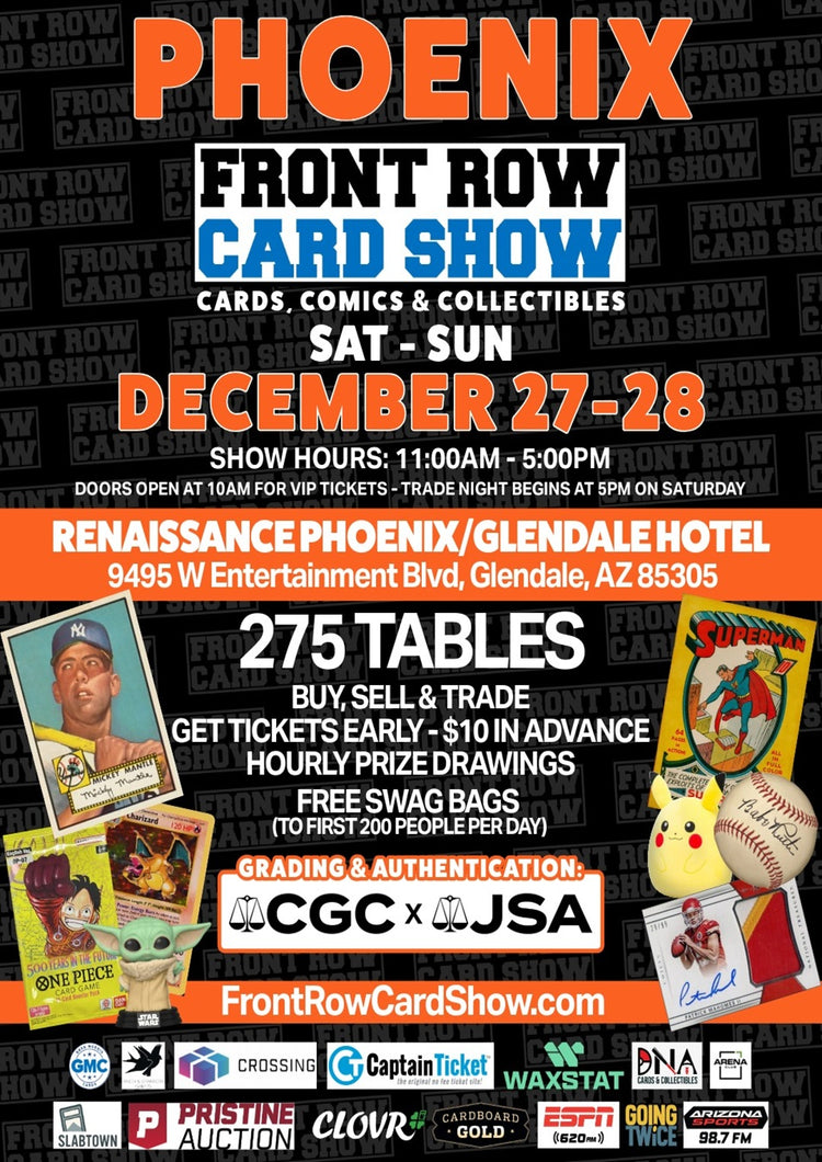 Front Row Card Show | Sports Cards TCG Pokemon Comic Books Autographs