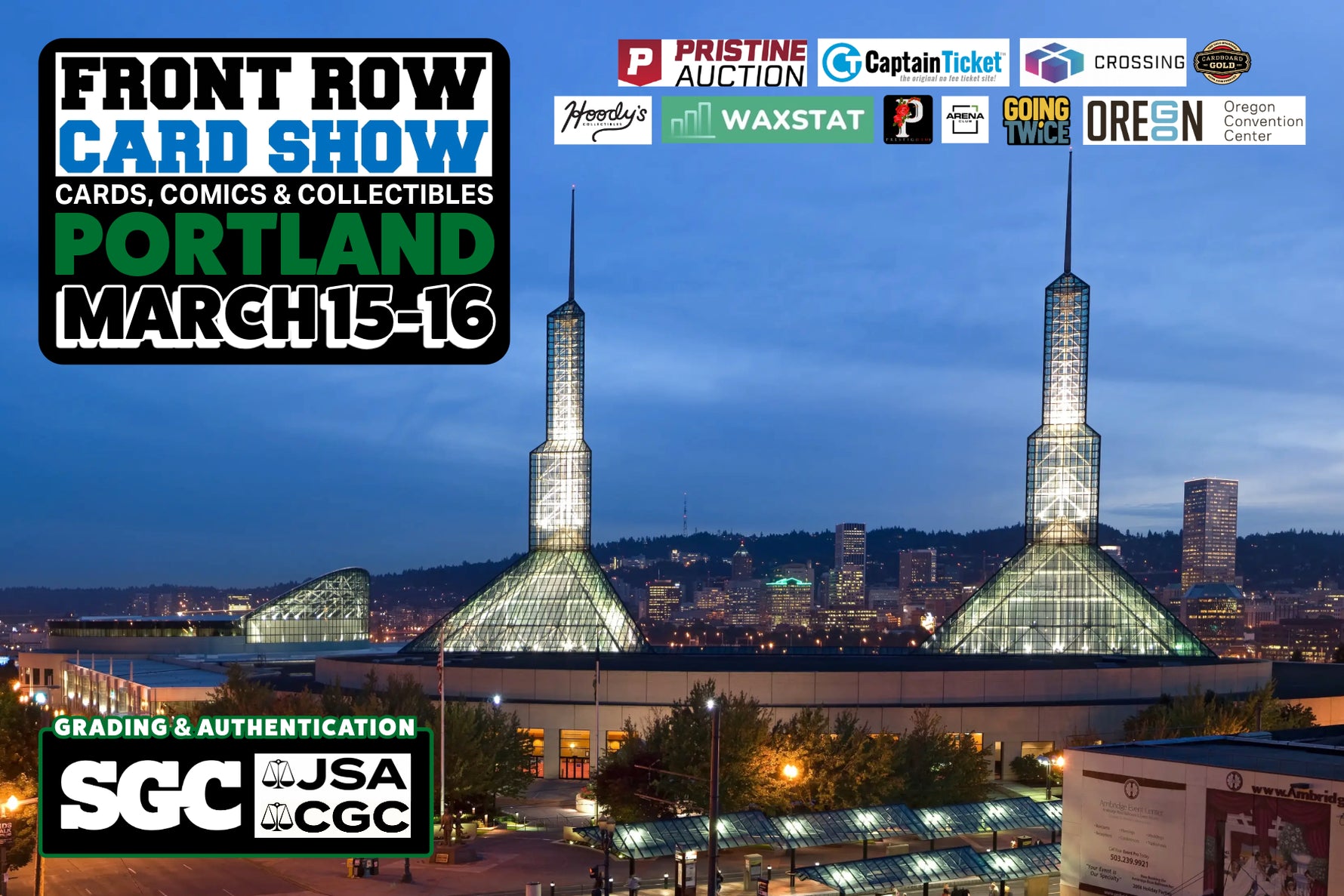 Front Row Card Show | Sports Cards TCG Pokemon Comic Books Autographs